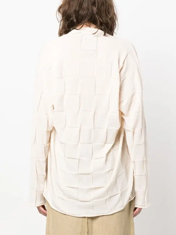 UMA WANG Knitted Square-pattern Top
