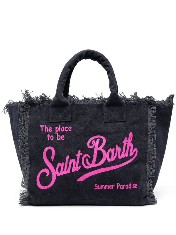MC2 SAINT BARTH Vanity Fringed Beach Bag