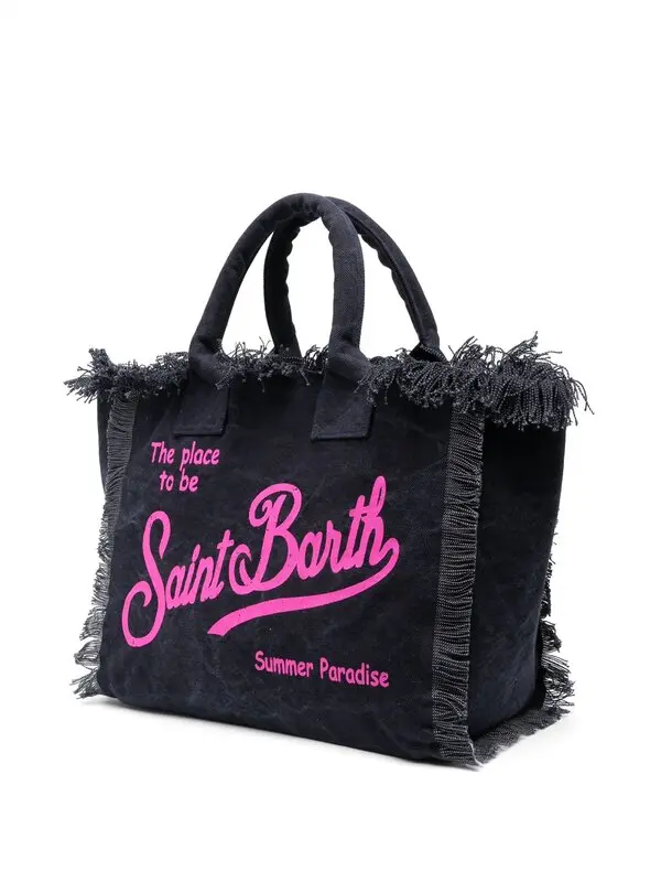 MC2 SAINT BARTH Vanity Fringed Beach Bag