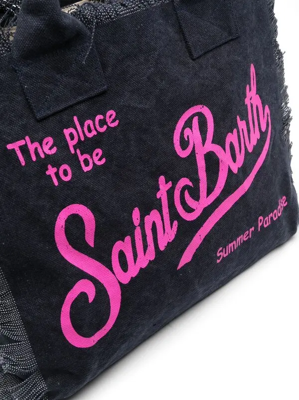 MC2 SAINT BARTH Vanity Fringed Beach Bag