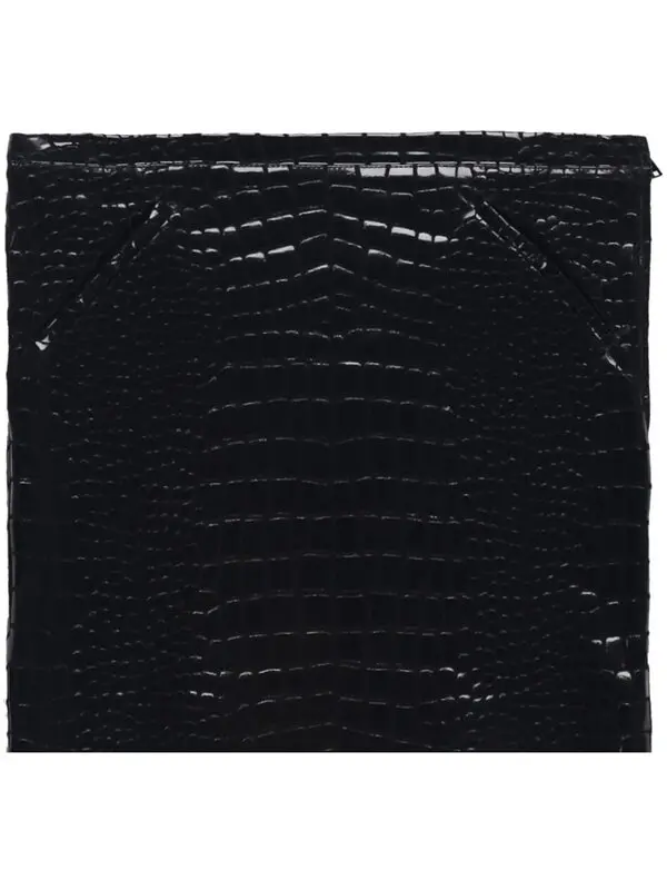 TOM FORD Embossed Crocodile-effect Skirt - Black
