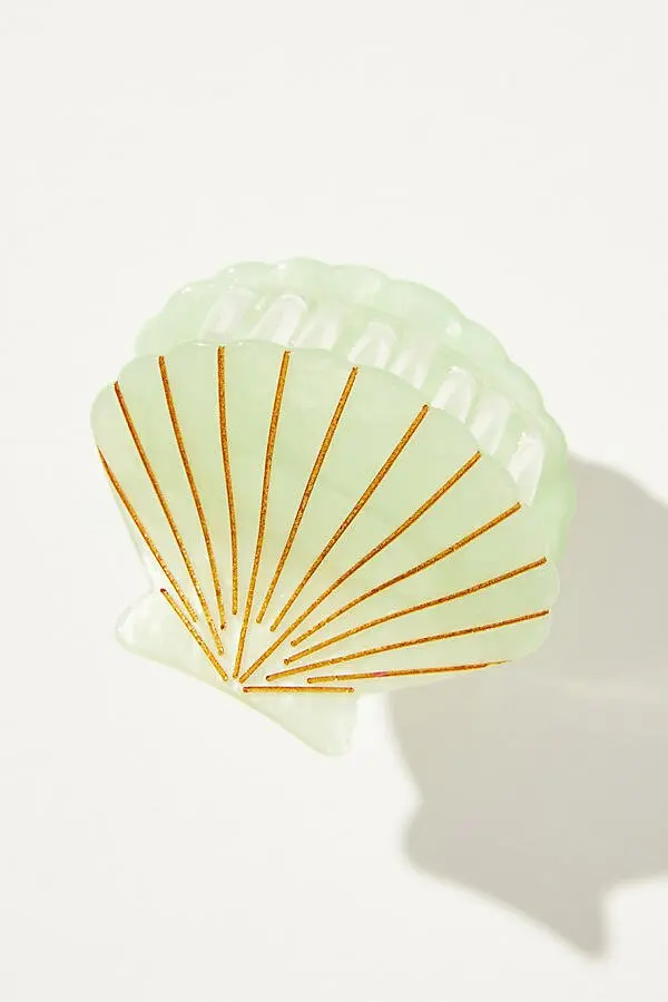 Gold Shell Hair Claw Clip Anthropologie Anthropologie | Accessories | Tortoise Shell Hair Claw Clip  main image 2