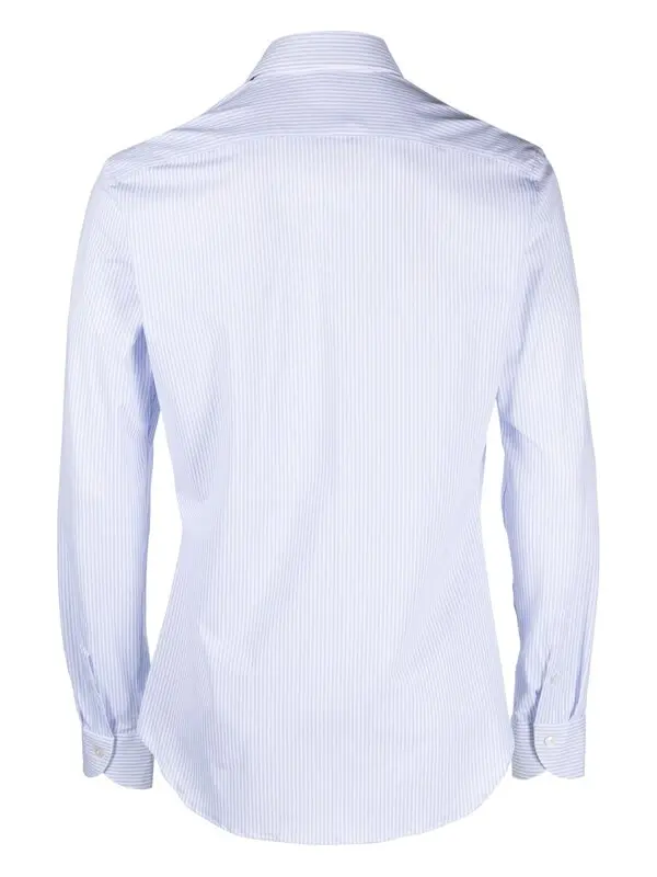 XACUS Vertical Stripe-print Shirt - White