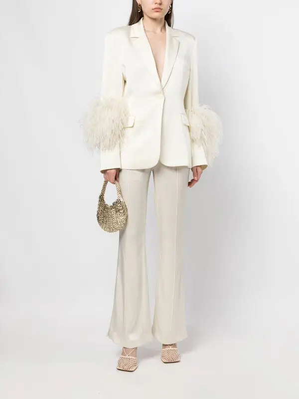 Lapointe High-waisted Trousers - White