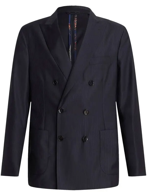 Etro Pinstripe-pattern Double-breasted Blazer
