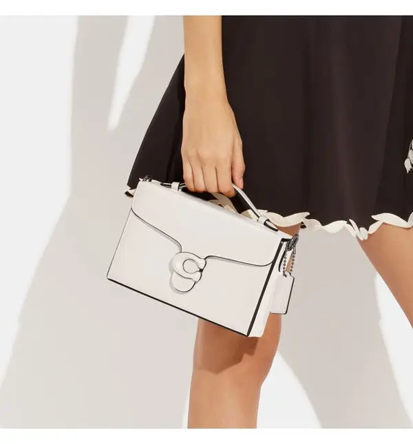 COACH Tabby Glovetanned Leather Box Crossbody Bag