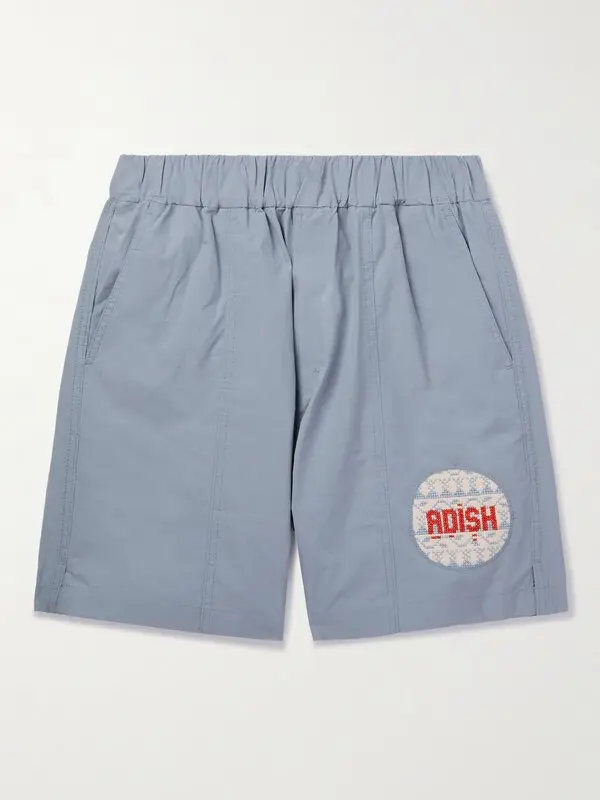 ADISH Sur Straight-leg Ripstop Shorts - Blue
