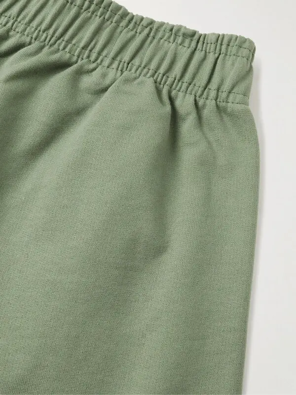 ADISH Tatreez Wide-leg Logo-embroidered Cotton-jersey Shorts