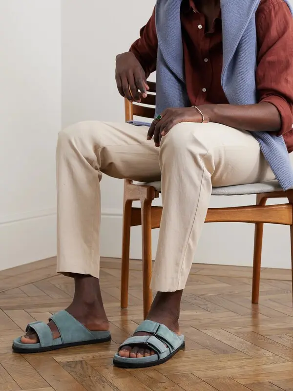 Mr P. David Regenerated Suede Sandals
