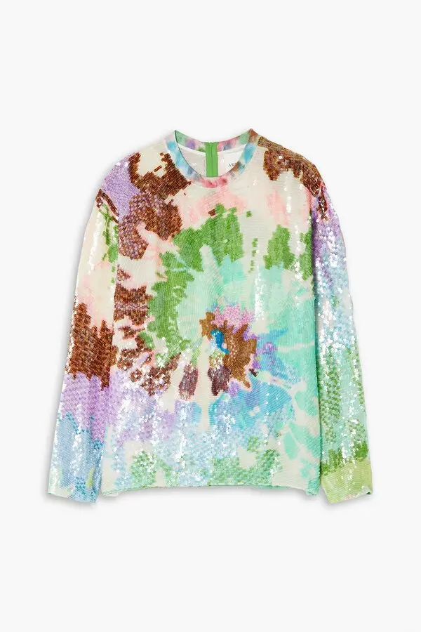 Ashish Sequined Georgette Top