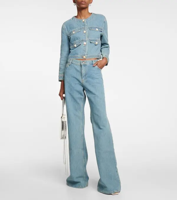 Magda Butrym Low-rise Flared Jeans - Blue