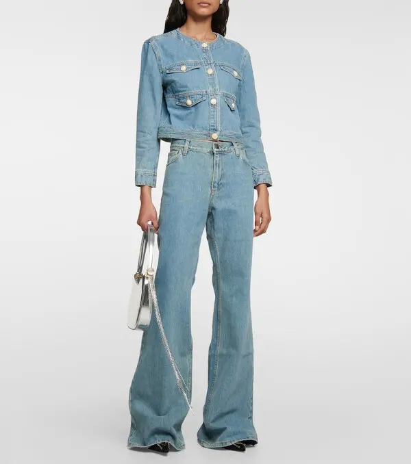 Magda Butrym Low-rise Flared Jeans - Blue