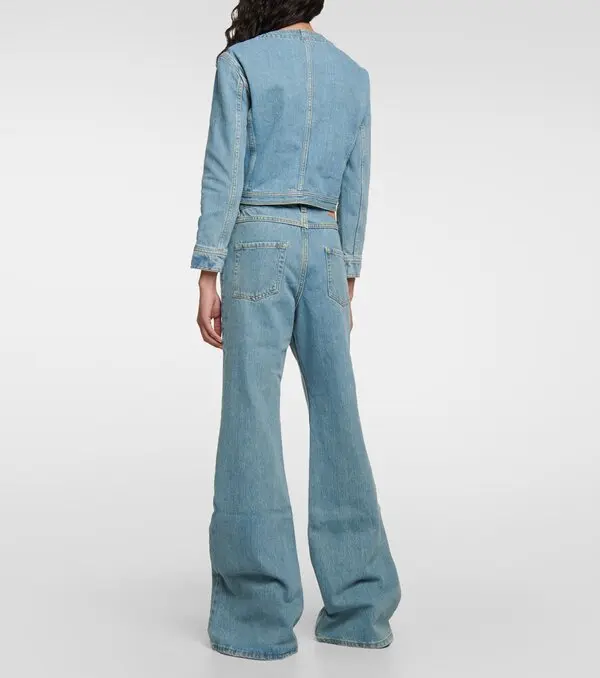 Magda Butrym Low-rise Flared Jeans - Blue