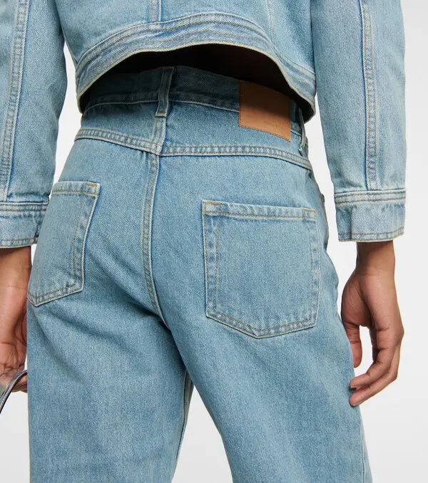 Magda Butrym Low-rise Flared Jeans - Blue