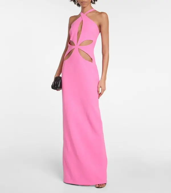 MONOT Mônot Cutout Halterneck Gown - Pink