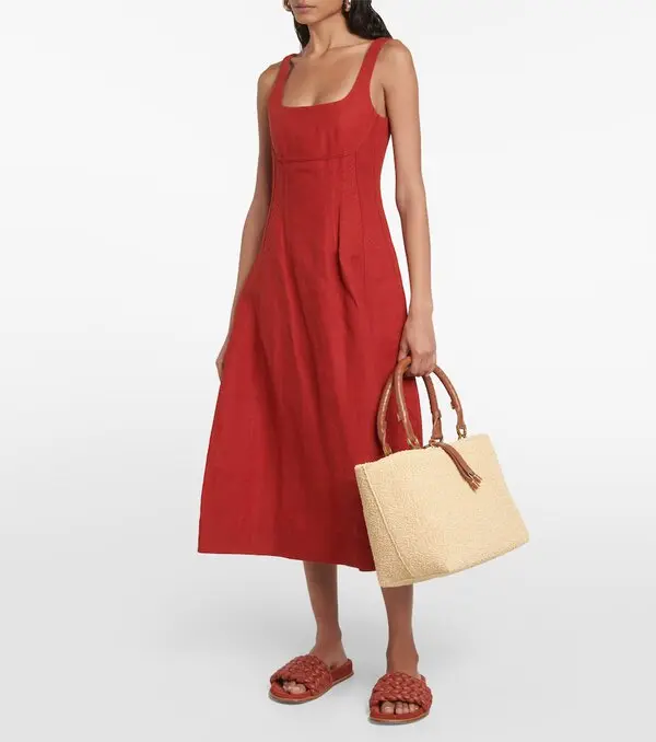Chloé Marcie Leather-trimmed Tote Bag