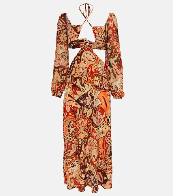 Rixo Kamilla Printed Maxi Dress - Multicoloured