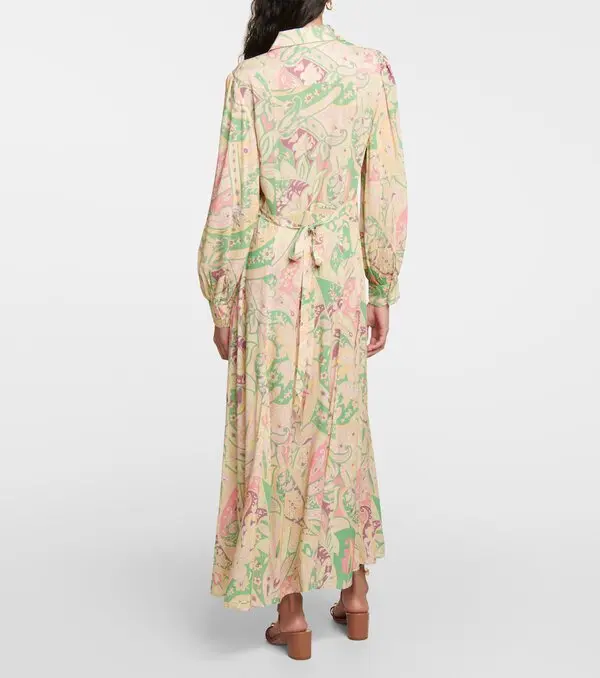 Rixo Georgina Printed Shirt Dress