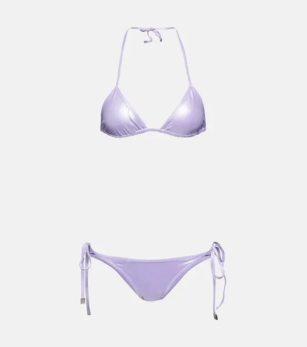 Attico Metallic Bikini - Purple
