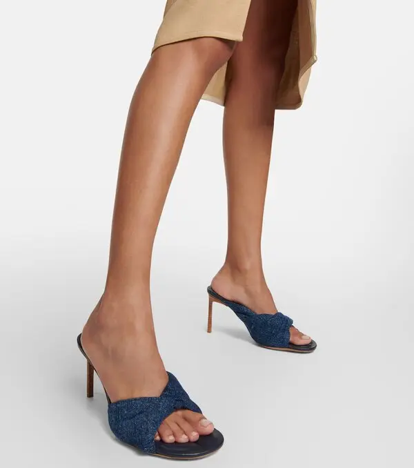 Jacquemus Les Mules Bagnu Denim Mules