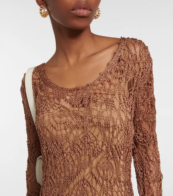 TOM FORD Layered Knit Midi Dress