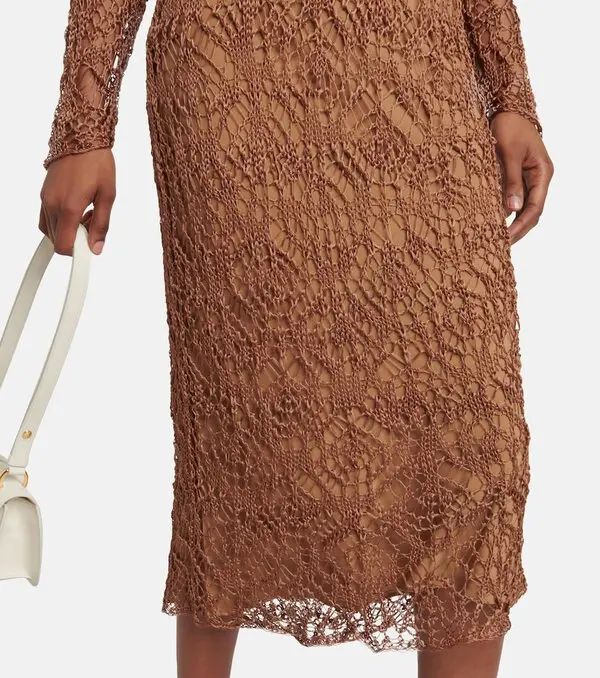 TOM FORD Layered Knit Midi Dress