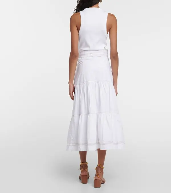 Veronica Beard Austyn Cotton-blend Midi Dress
