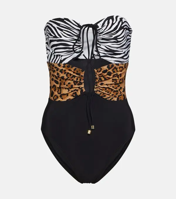 KARLA COLLETTO Printed Halterneck Swimsuit - Multicoloured