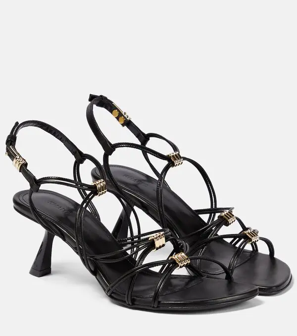 Khaite Louisa Leather Sandals