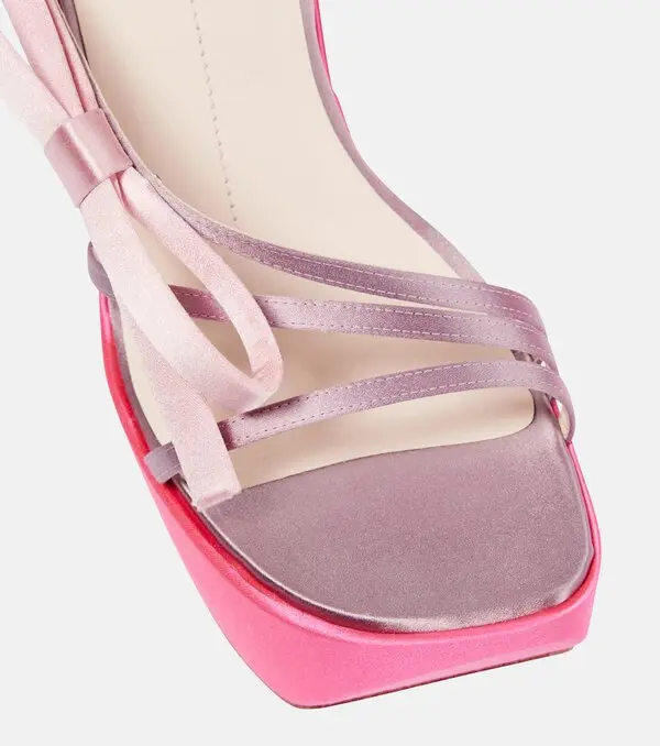 ROGER VIVIER Satin Wedge Sandals