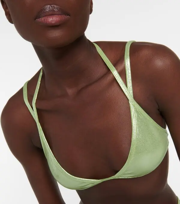 Attico Halterneck Bikini Top