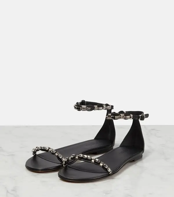 Isabel Marant Étoile Embellished Leather Sandals