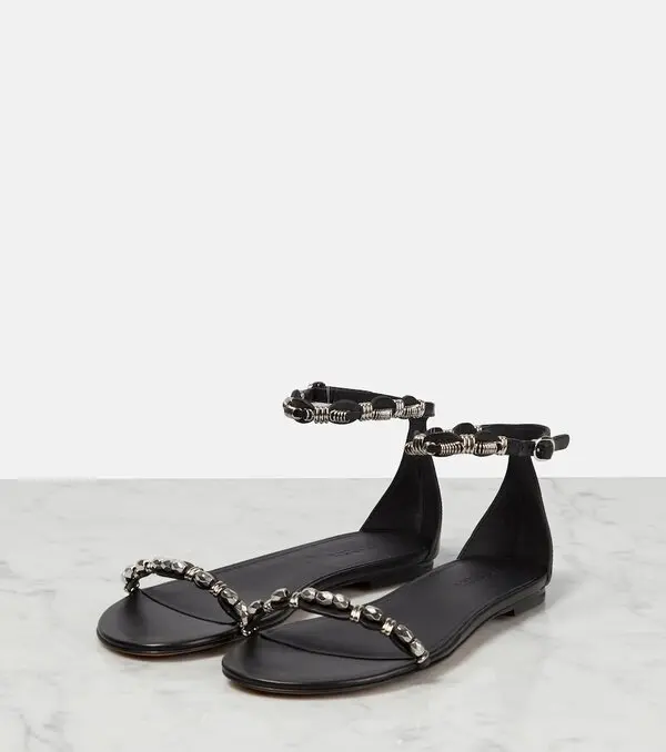 Isabel Marant Étoile Embellished Leather Sandals