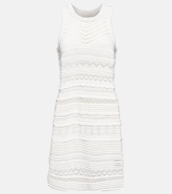 Isabel Marant Crochet Cotton-blend Minidress - White