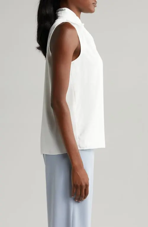 Halogen Twist Neck Sleeveless Blouse