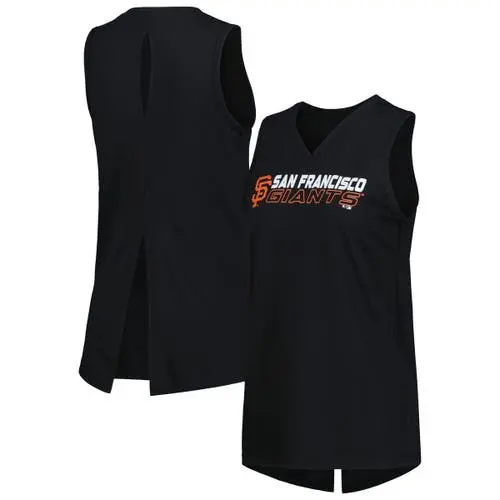 LEVELWEAR San Francisco Giants Paisley Chase V-neck Tank Top - Black