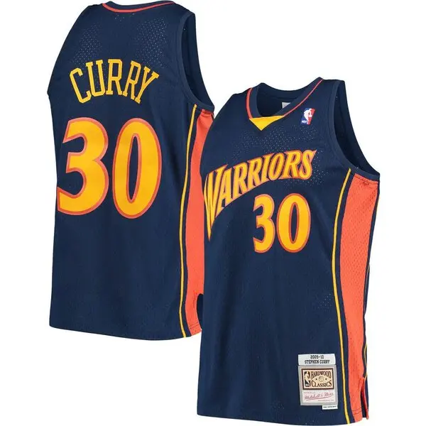 Mitchell & Ness Stephen Curry Golden State Warriors Hardwood Classics Swingman Jersey - Navy