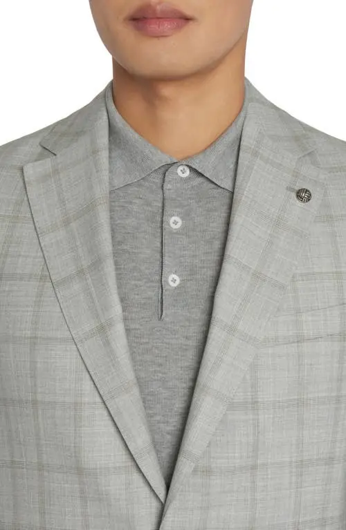 JACK VICTOR Mcallen Unconstructed Plaid Wool Suit