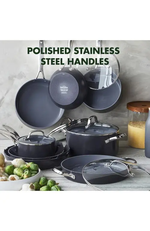 GREENPAN Valencia Pro 13-piece Hard Anodized Aluminum Ceramic Nonstick Cookware Set