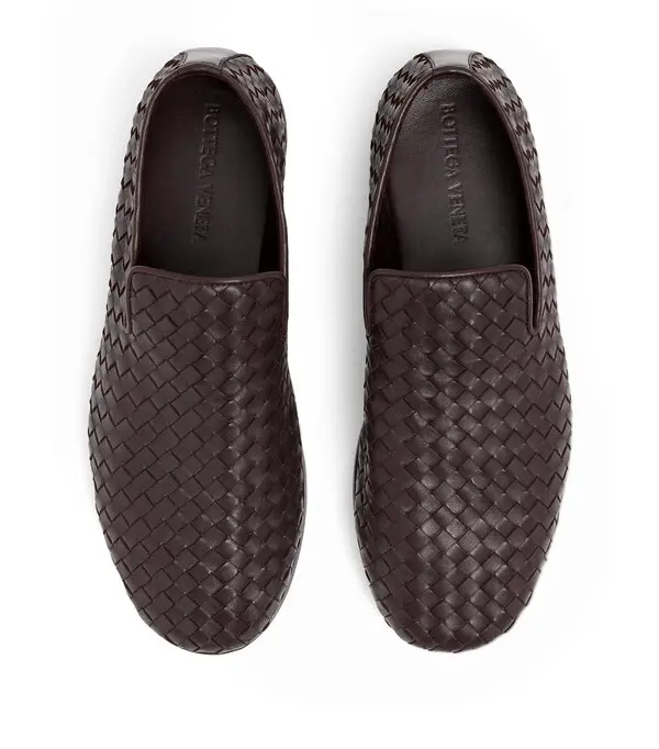 Bottega Veneta Nappa Leather Slippers - Brown