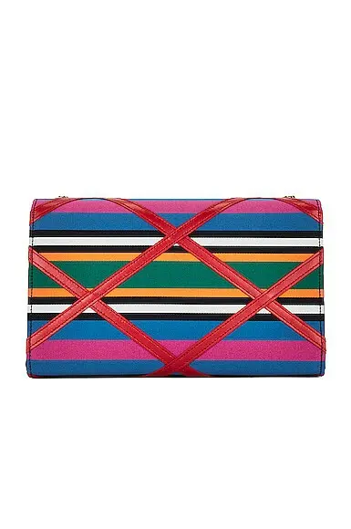 Saint Laurent Small Kate Chain Bag In Red