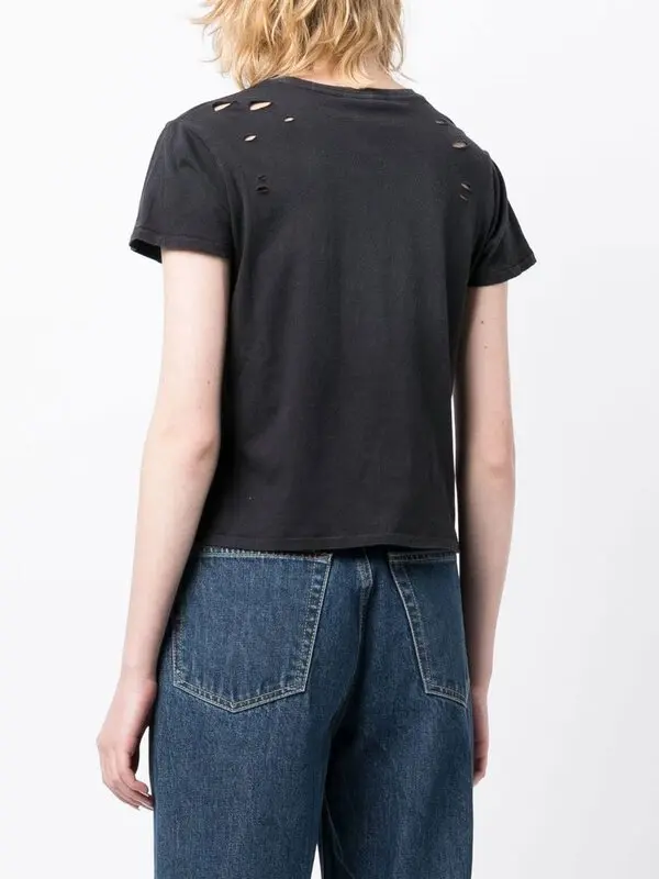 Cynthia Rowley Punch-hole Detailing T-shirt