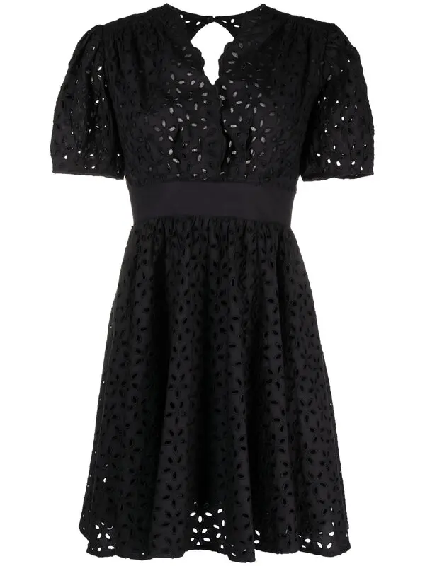Pinko Broderie-anglaise Cotton Short Dress