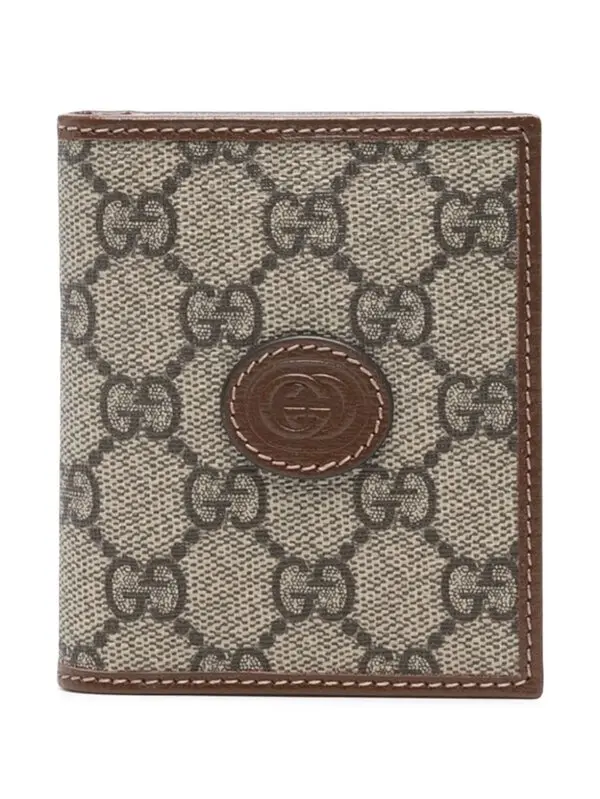 Gucci Gg Supreme-canvas Wallet - Neutrals