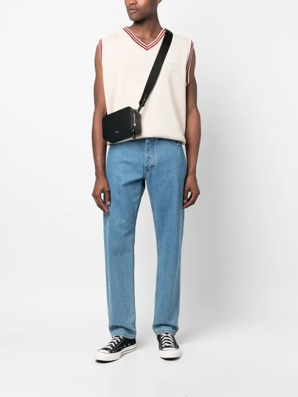 A.p.c. Leather Messenger Bag