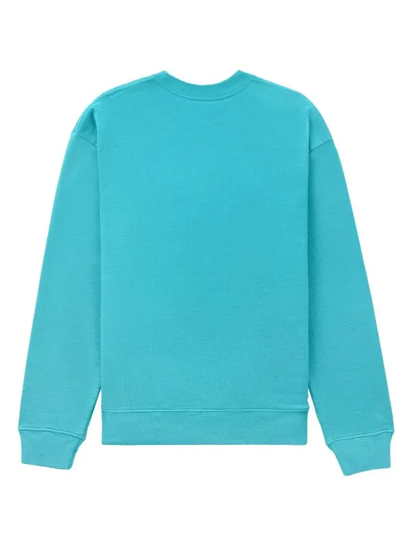 Sporty & Rich Slogan-print Crewneck Sweatshirt - Blue