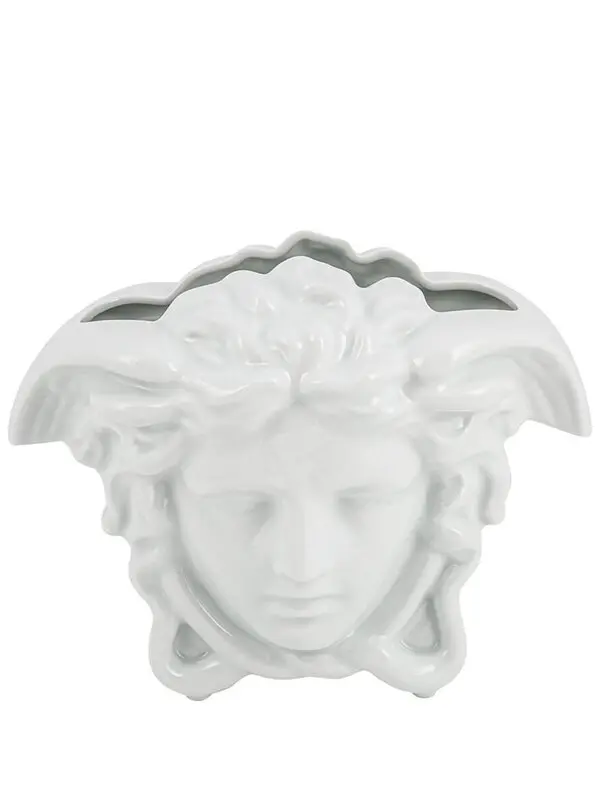 Versace Medusa Grande Porcelain Vase - White