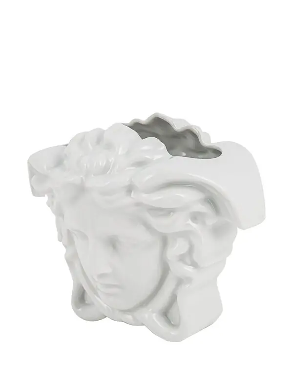 Versace Medusa Grande Porcelain Vase - White