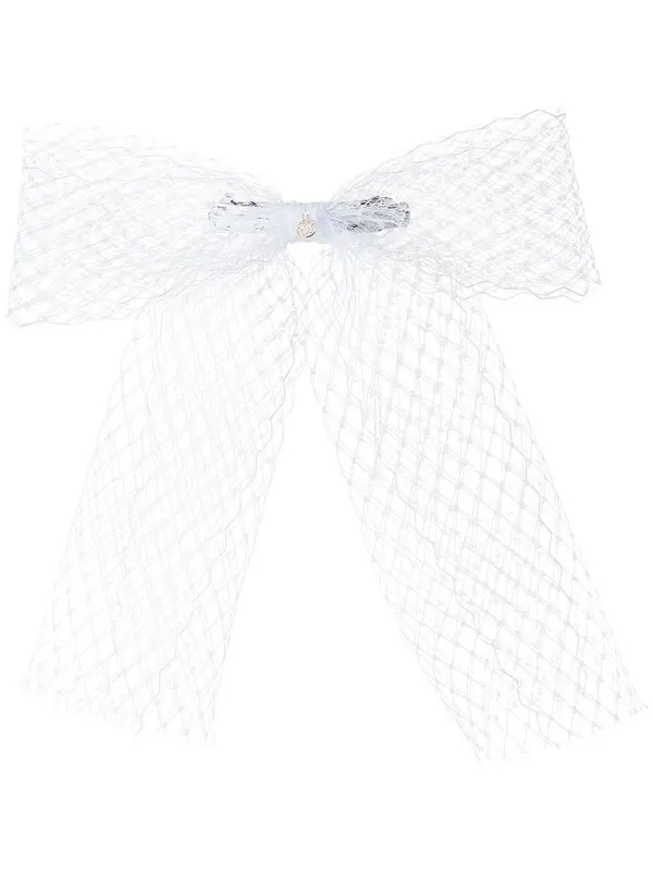 MAISON MICHEL Aya Hair-bow - White