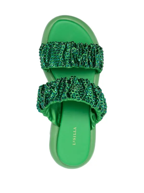 LE SILLA Aiko 85mm Embellished Slides - Green